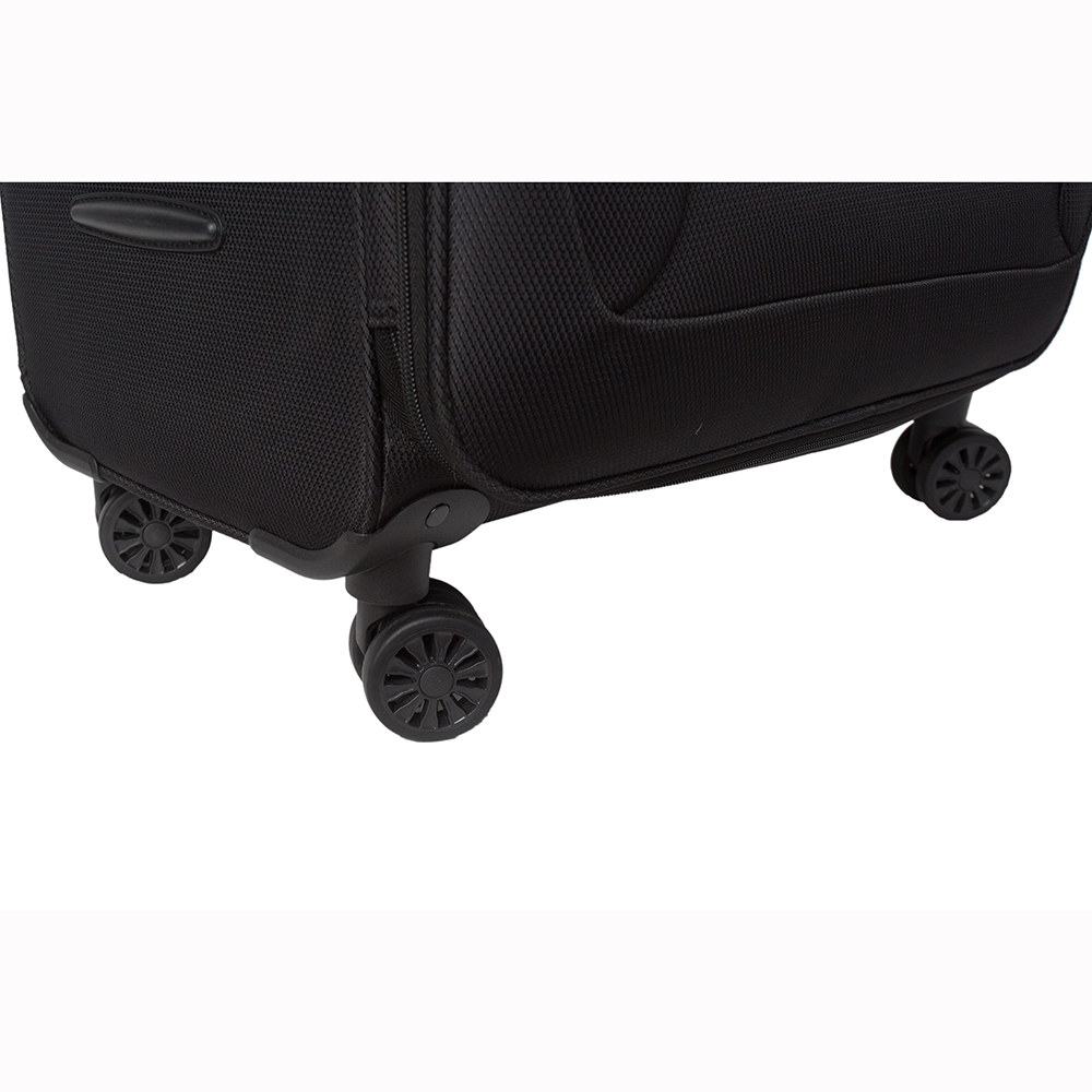 טרולי סוויס SWISS LUGANO (20") שחור – Samsonite Luggage Store