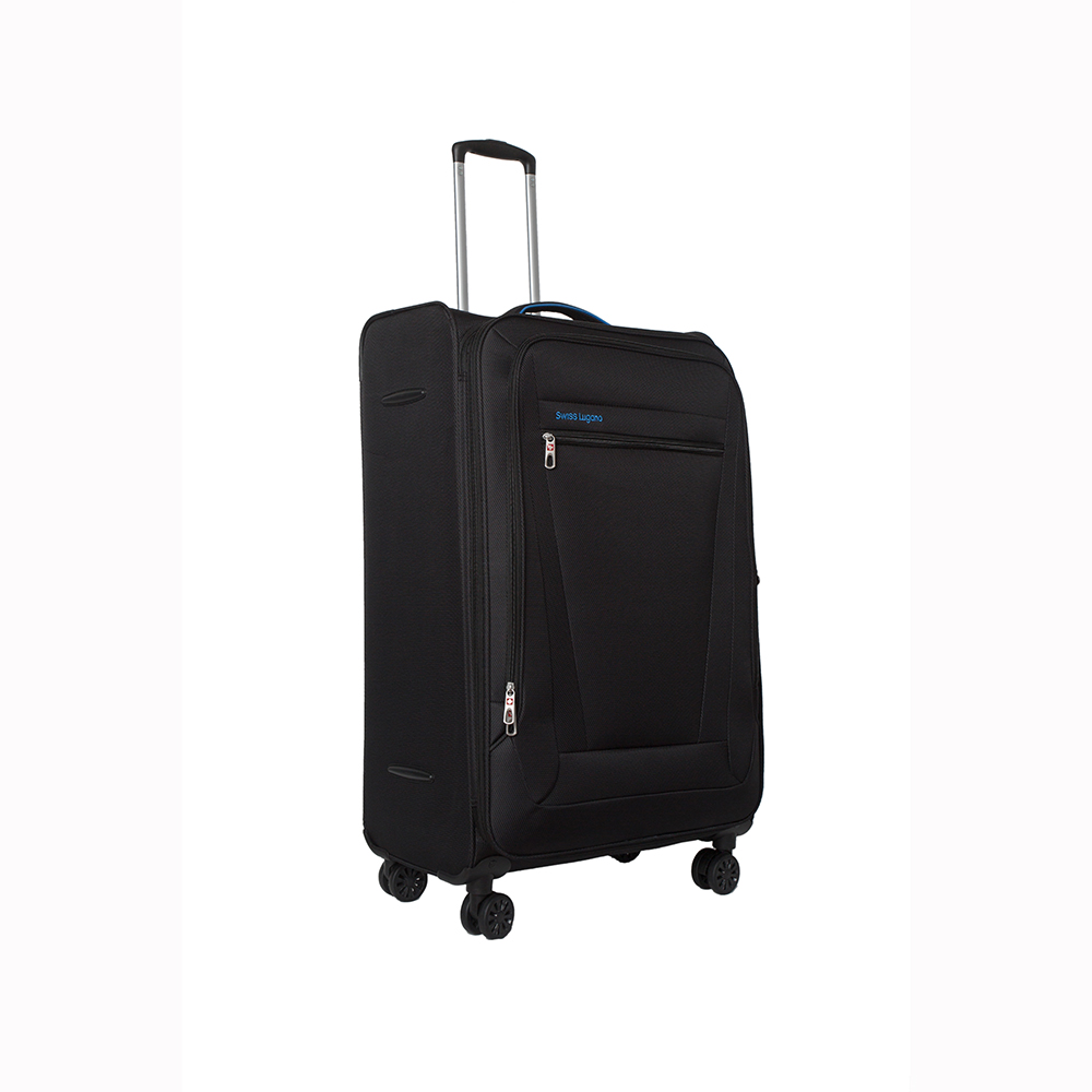 טרולי סוויס SWISS LUGANO (20") שחור – Samsonite Luggage Store