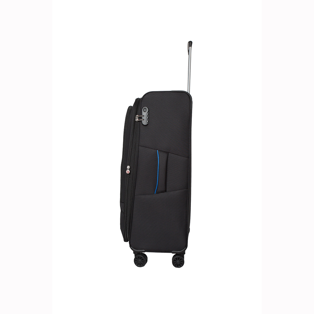 טרולי סוויס SWISS LUGANO (20") שחור – Samsonite Luggage Store