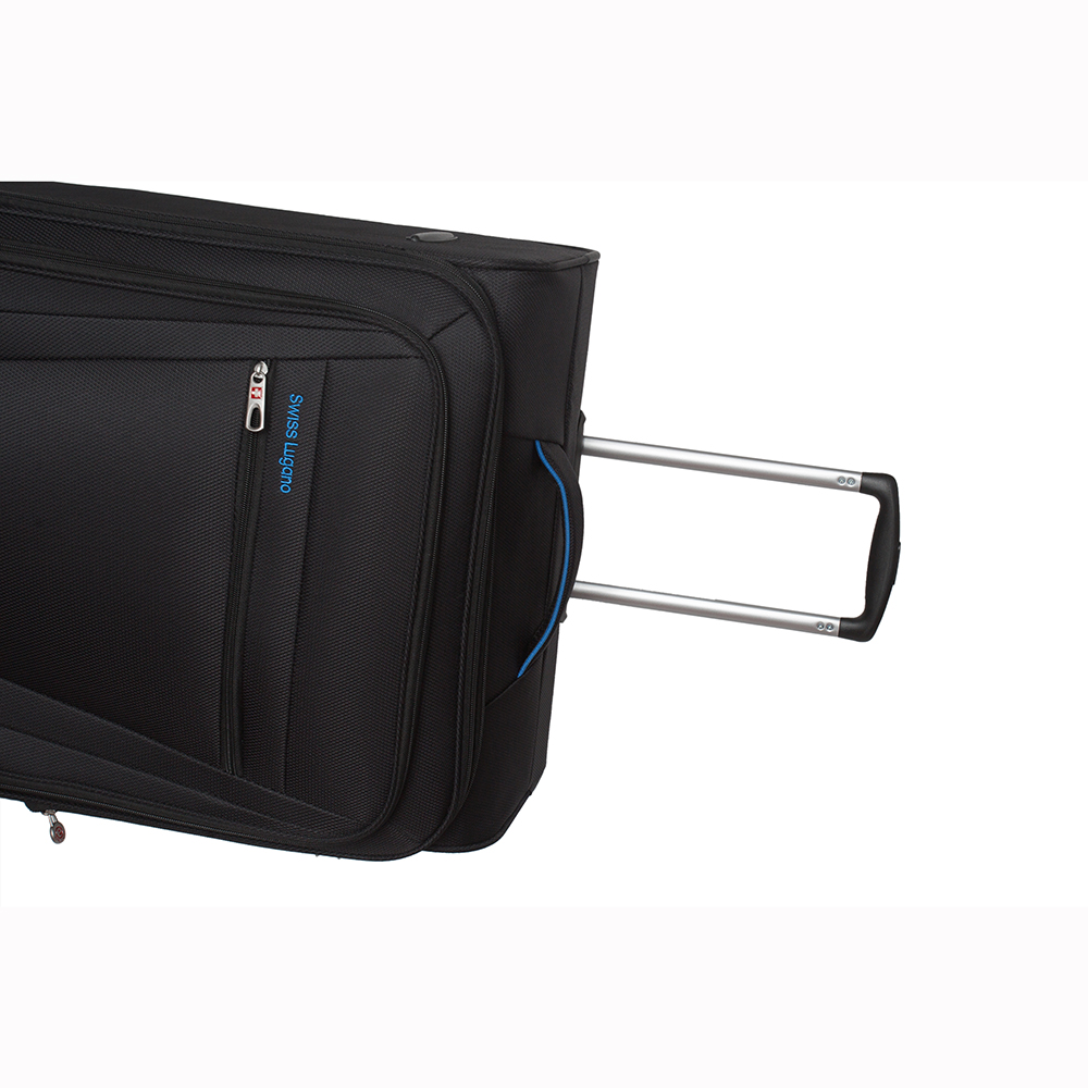 טרולי סוויס SWISS LUGANO (20") שחור – Samsonite Luggage Store